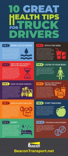 10 Tips for Truck Drivers for Staying Healthy on the Road | Beacon ...